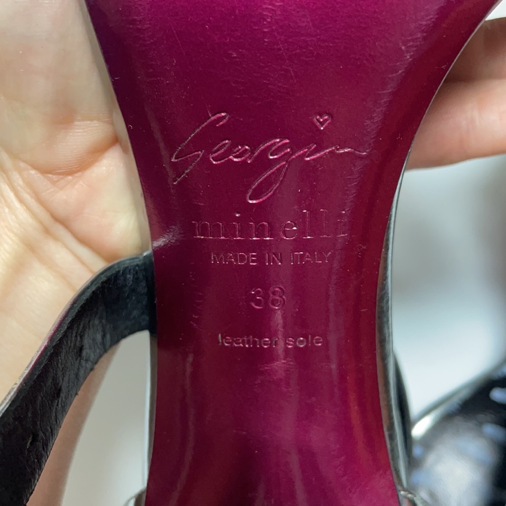 Georgia Minelli All Leather Heel Sandals - Gem